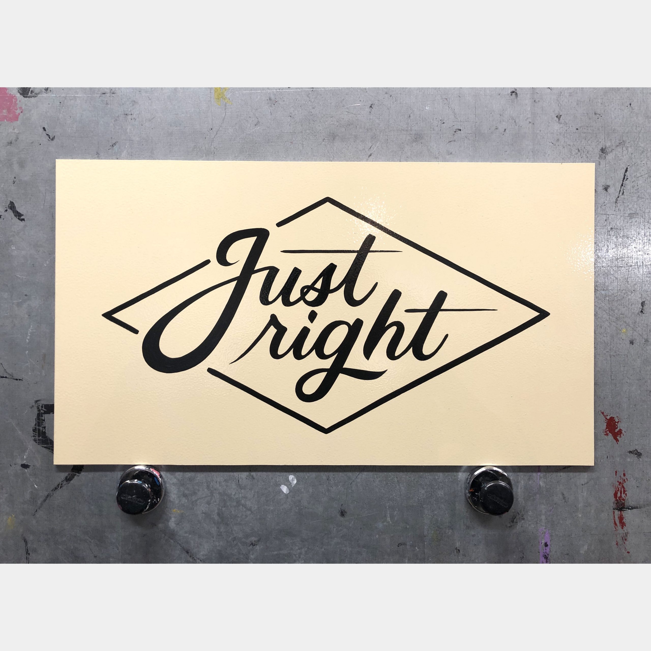 Just Right Store Sign - Modern Twist Signs | サインペイントModern Twist Signs ...